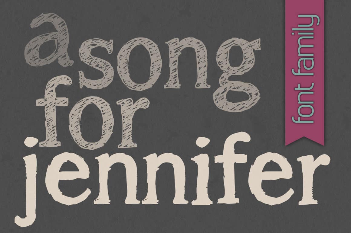 A Song for Jennifer Font Family - Brittney Murphy Design