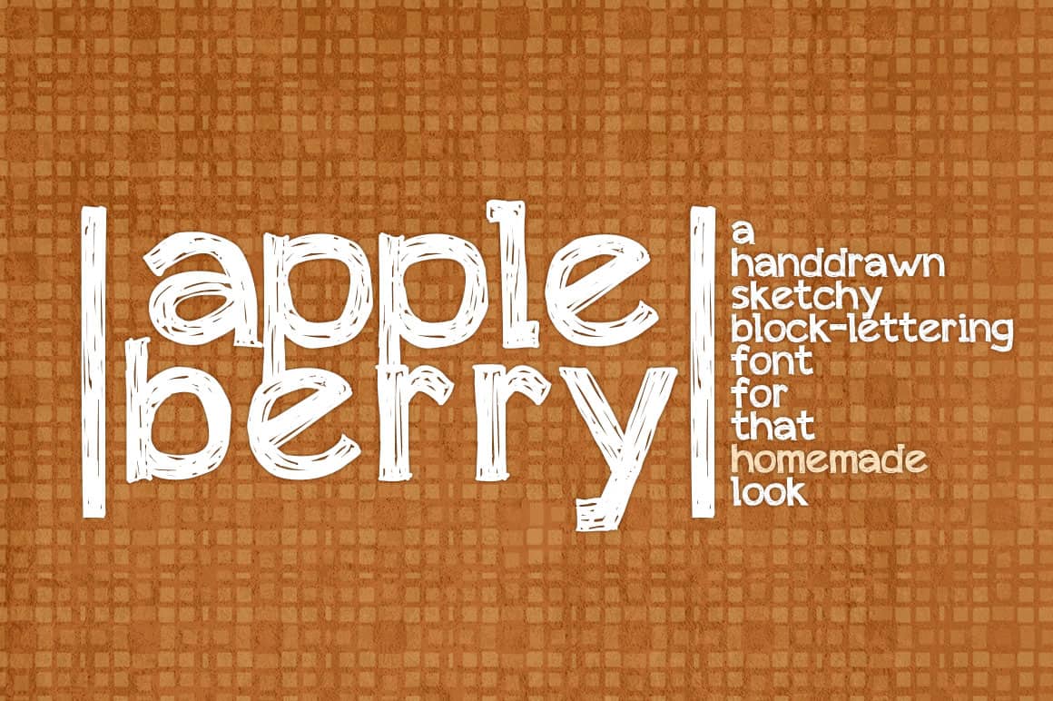 Appleberry Font - Brittney Murphy Design - Sketch Font