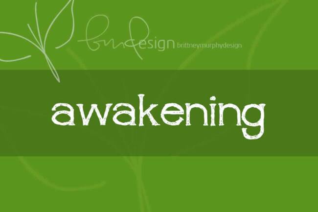 Awakening Font - Brittney Murphy Design