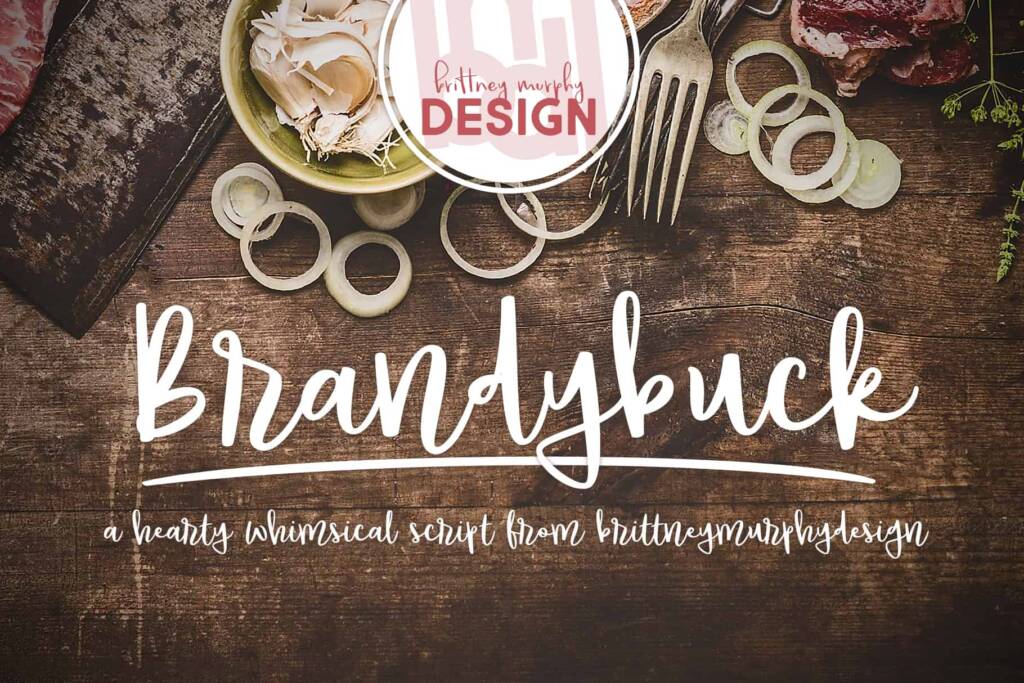 Brandybuck Font - Handwritten - Brittney Murphy Design
