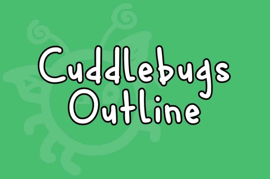 Cuddlebugs Outline Font - Brittney Murphy Design