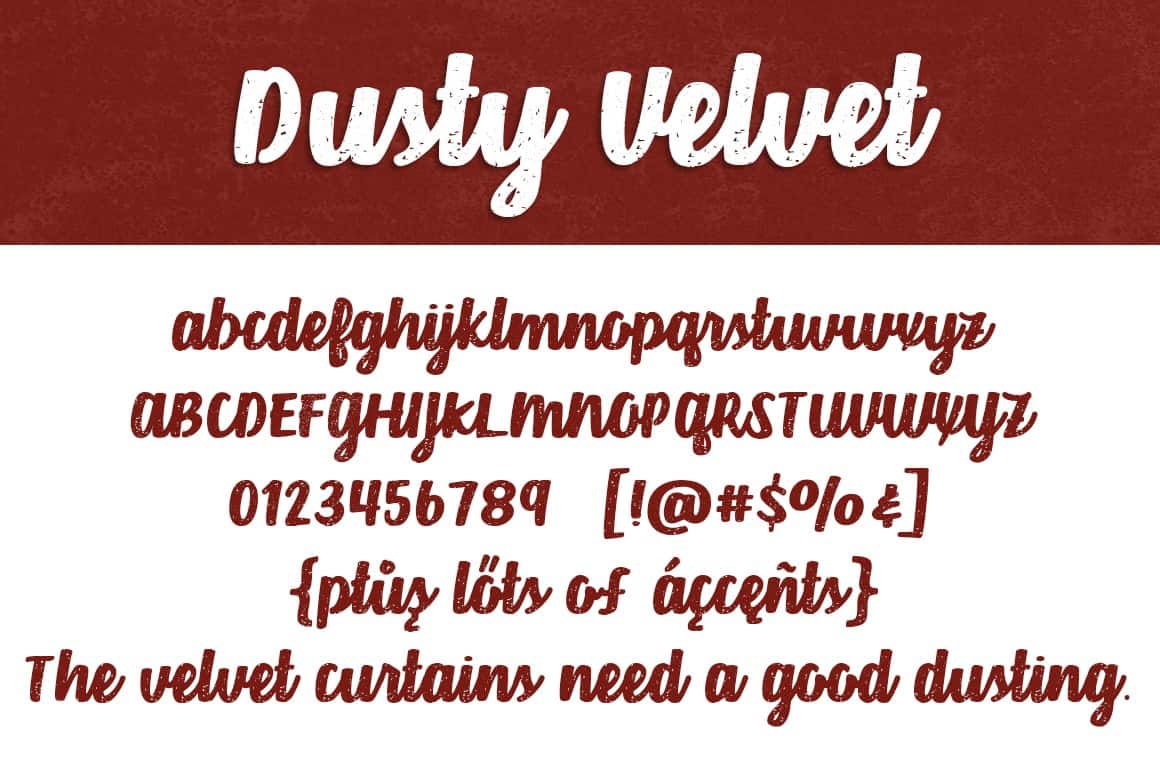 Dusty Velvet Font - Brittney Murphy Design