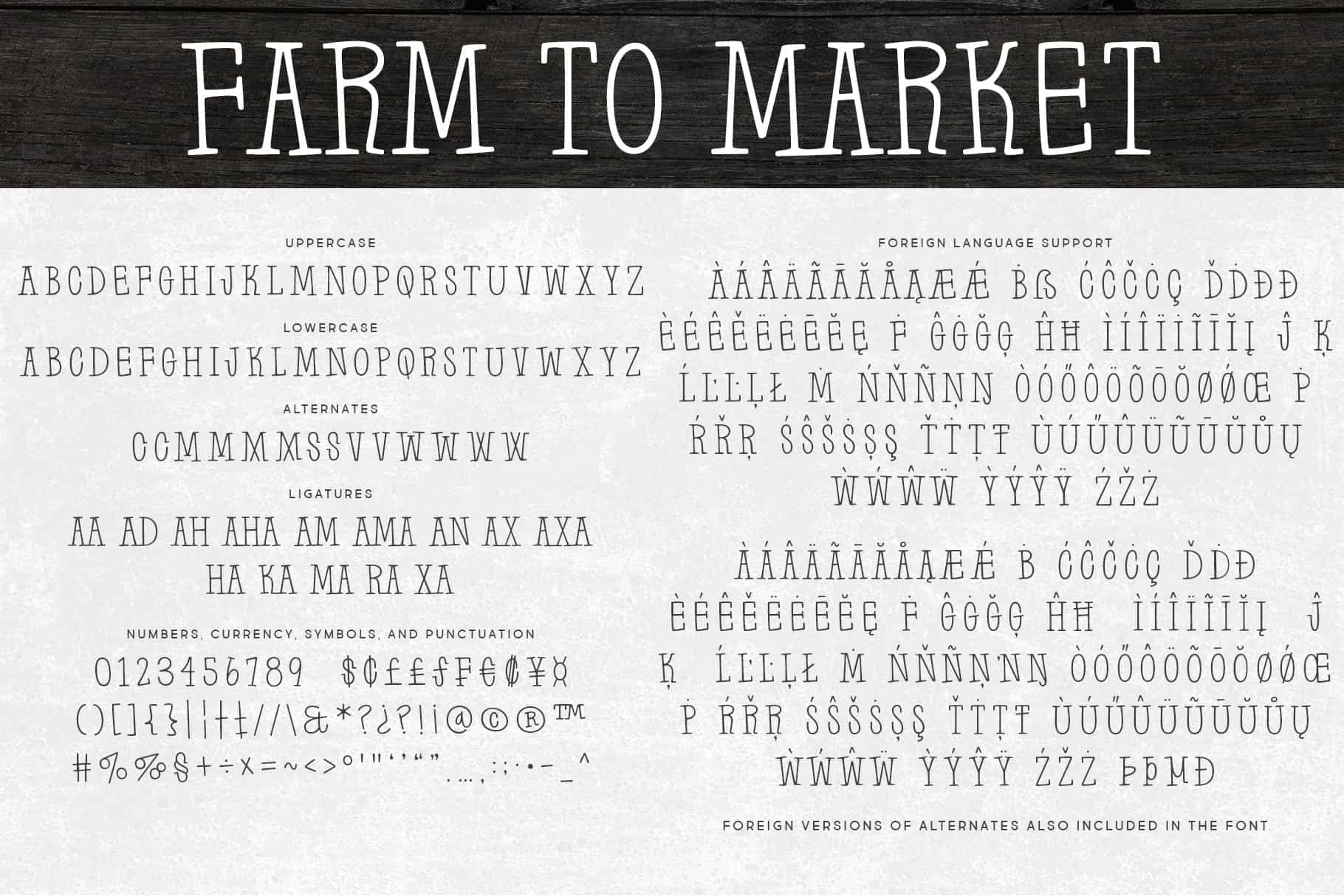 Farm to Market Font - Brittney Murphy Design