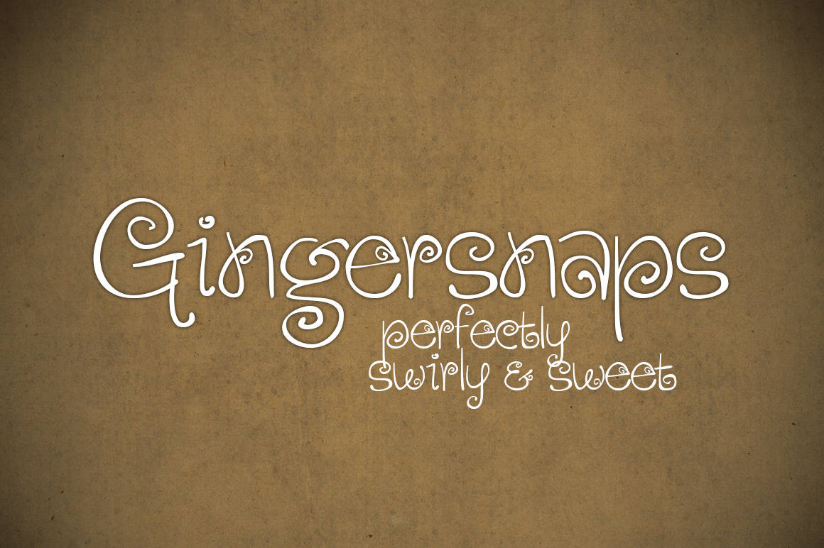 Gingersnaps Font - Brittney Murphy Design
