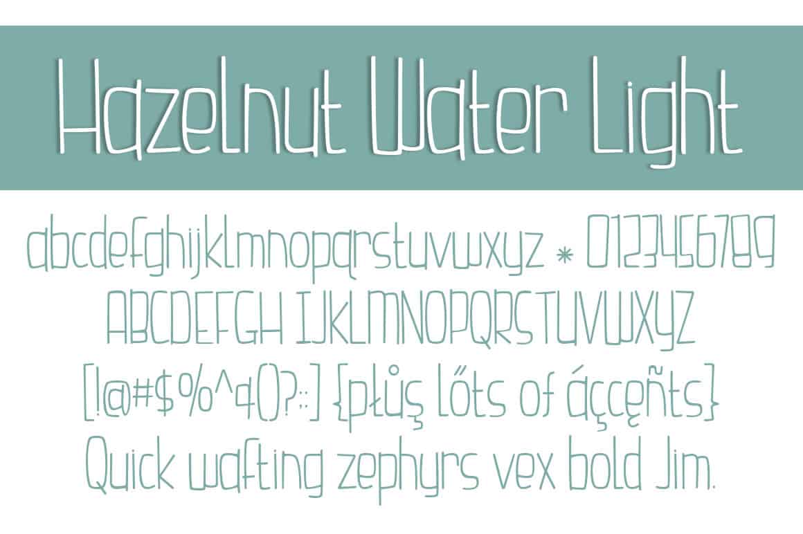 Hazelnut Water Font Family - Brittney Murphy Design