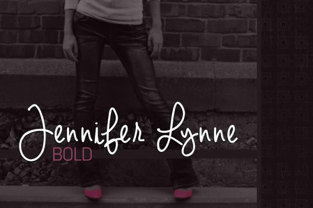 Jennifer Lynne Bold Font - Brittney Murphy Design
