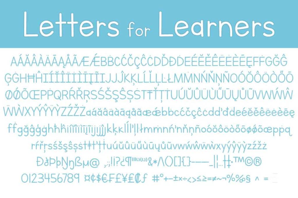 Letters for Learners Font Family - Brittney Murphy Design
