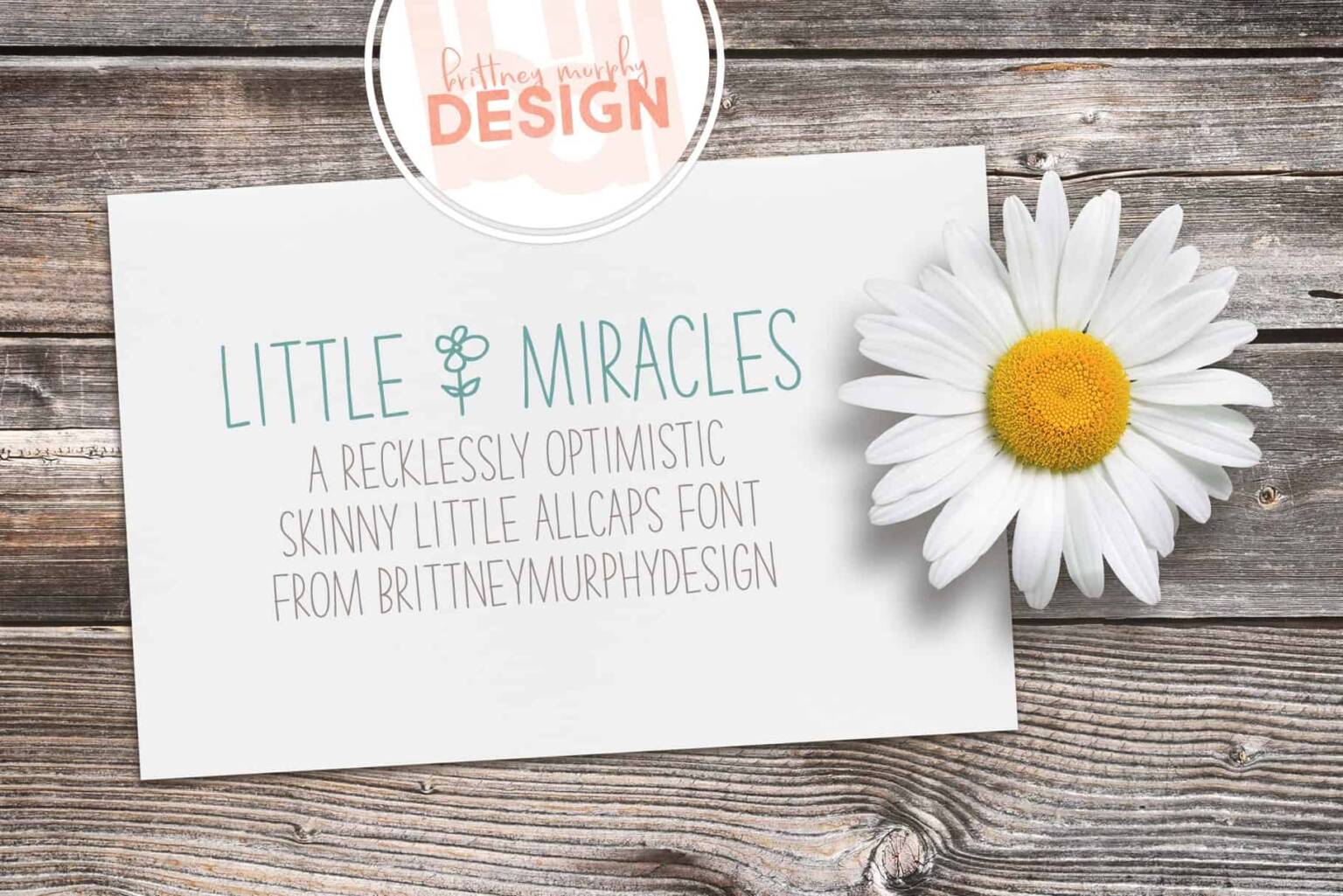 Little Miracles Font - Handwritten - Brittney Murphy Design