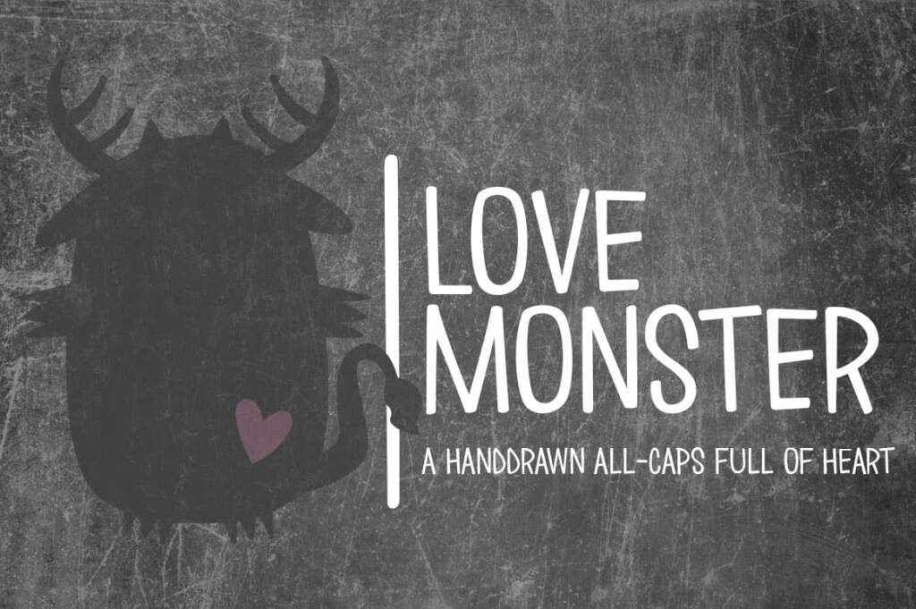 Love Monster Font - Brittney Murphy Design