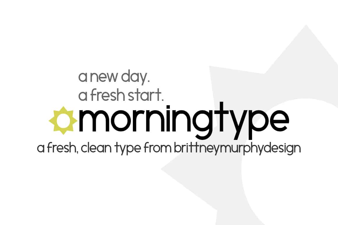 Morningtype Font - Brittney Murphy Design