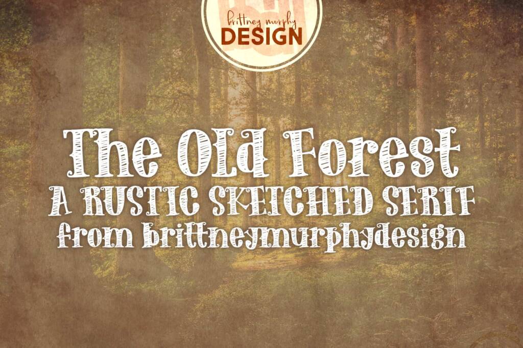 The Old Forest Font - Handwritten - Brittney Murphy Design