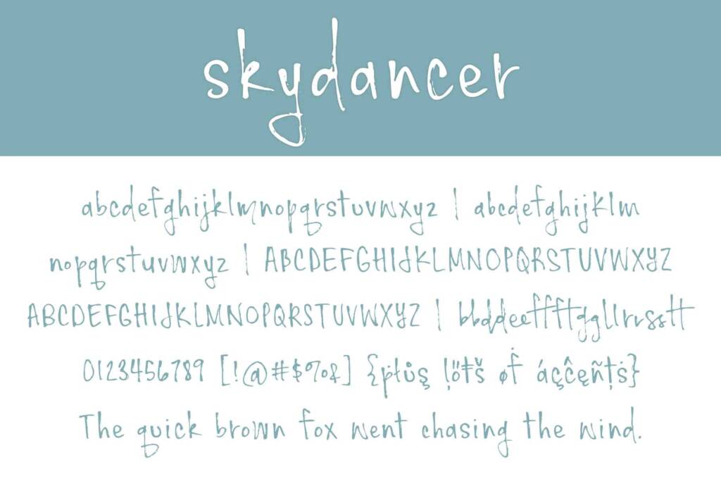 Skydancer Font - Brittney Murphy Design