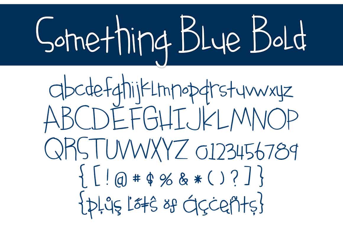 Something Blue Bold Font - Brittney Murphy Design