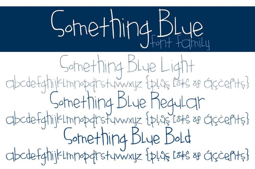 Something Blue Font Family - Brittney Murphy Design