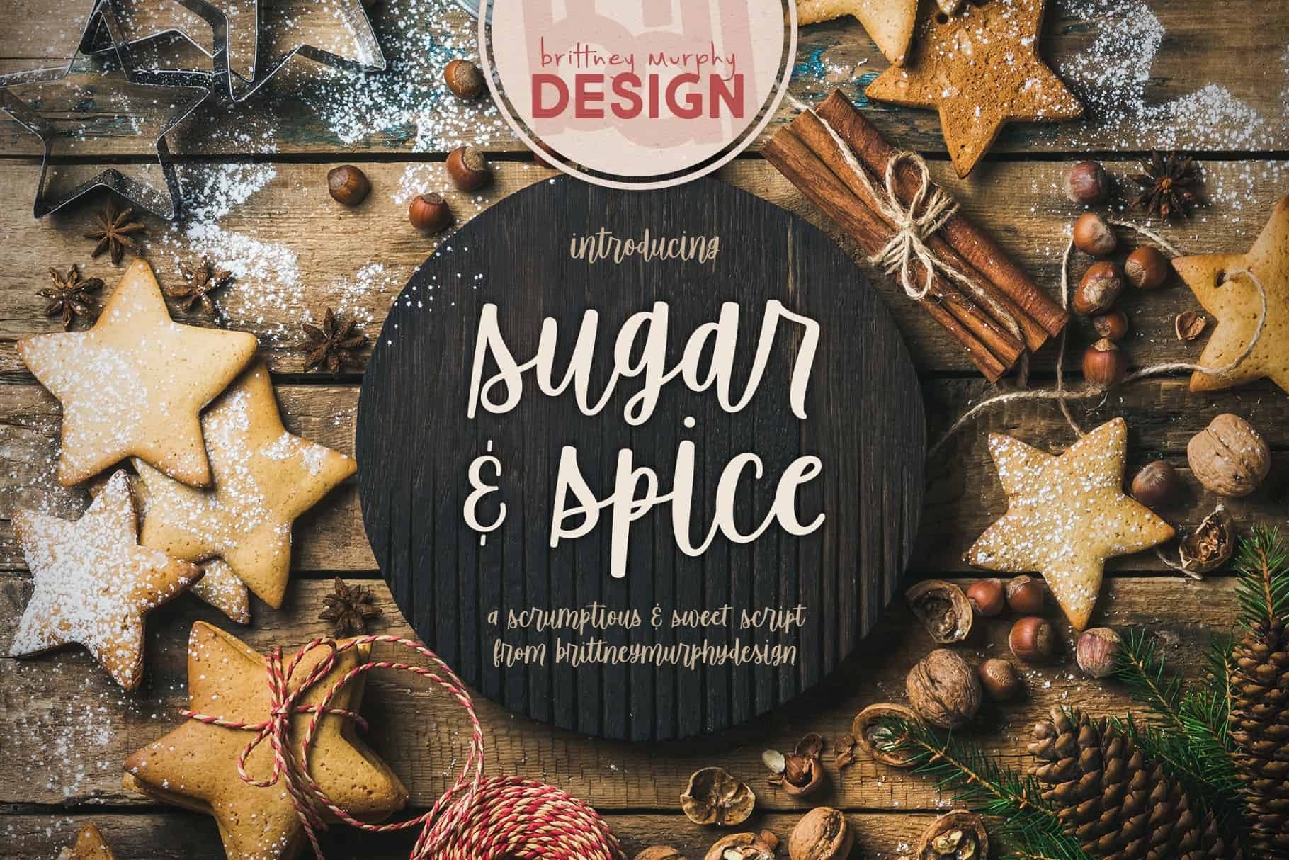 Sugar and Spice Font - Script Font - Brittney Murphy Design