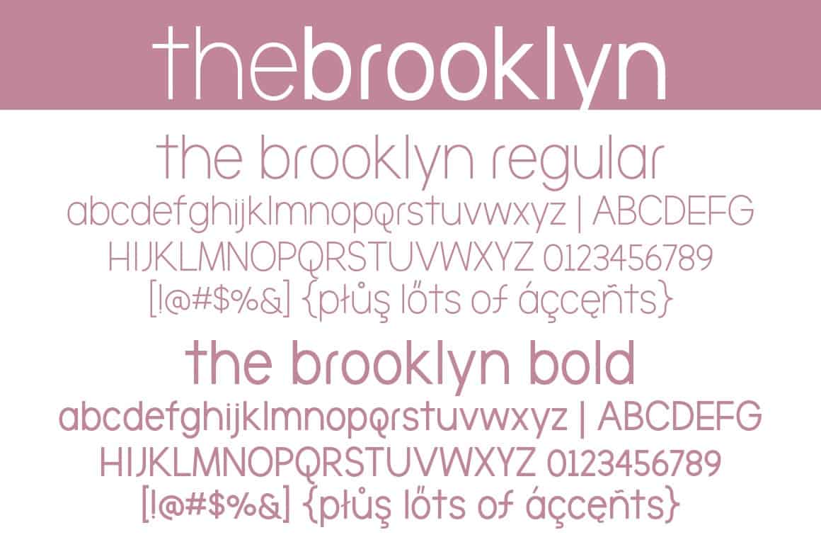 The Brooklyn Font Family - Brittney Murphy Design