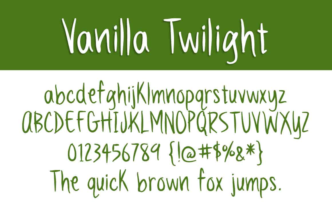 Vanilla Twilight Font - Brittney Murphy Design