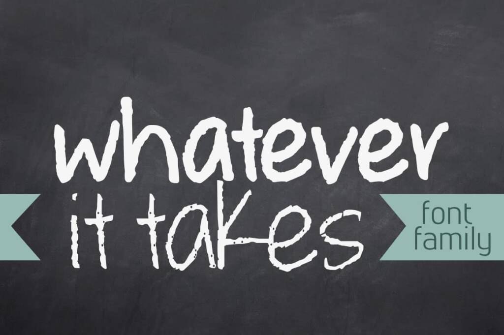 Whatever It Takes Font Family - Brittney Murphy Design