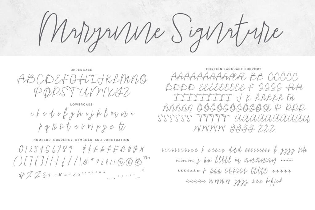 Maryanne Signature Font - Brittney Murphy Design