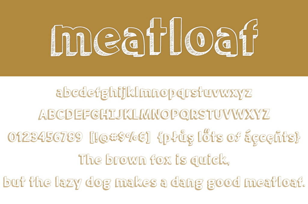 Meatloaf Font - Brittney Murphy Design
