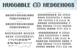 Huggable Hedgehogs Font - Brittney Murphy Design