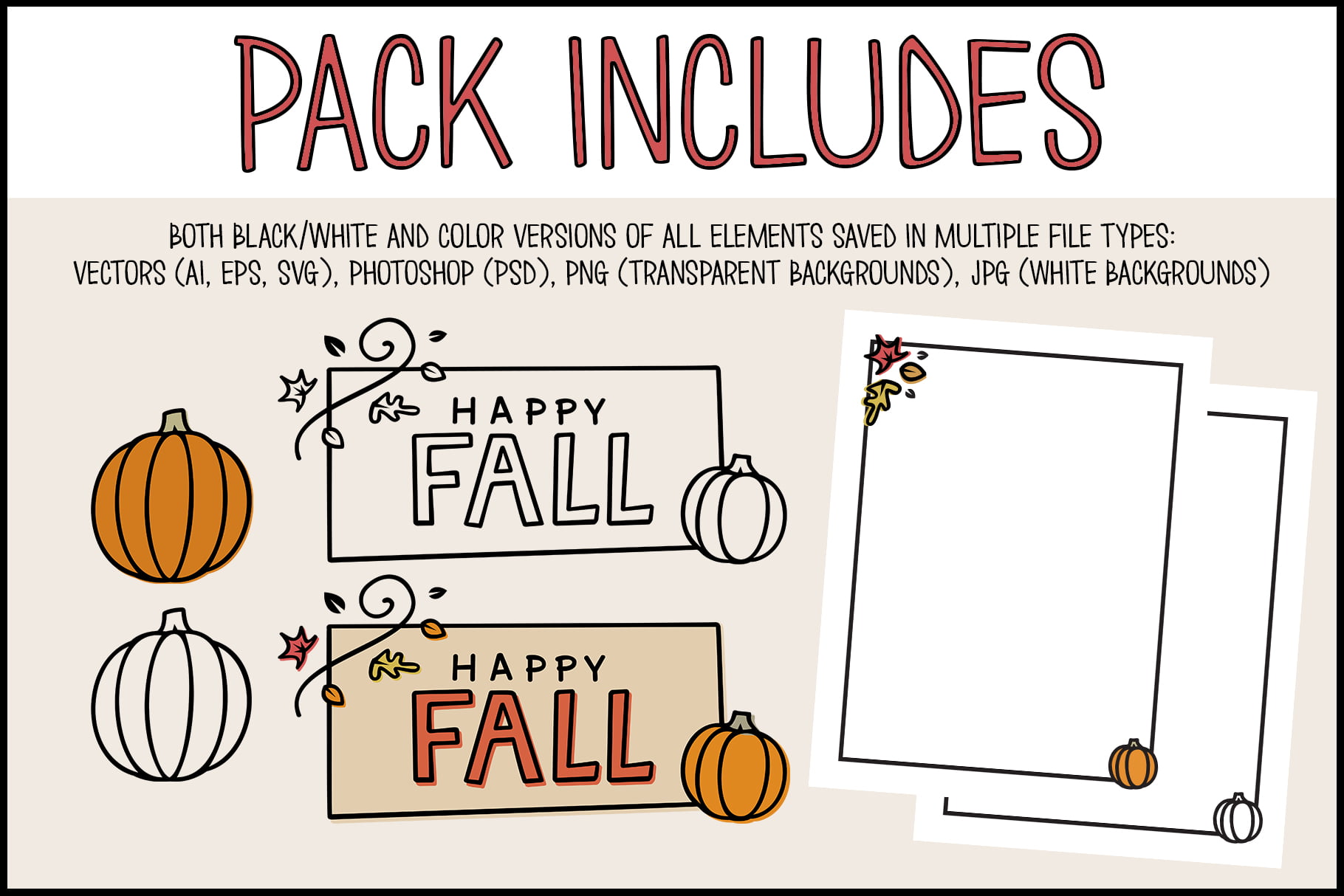 Autumn Graphics Pack - Brittney Murphy Design