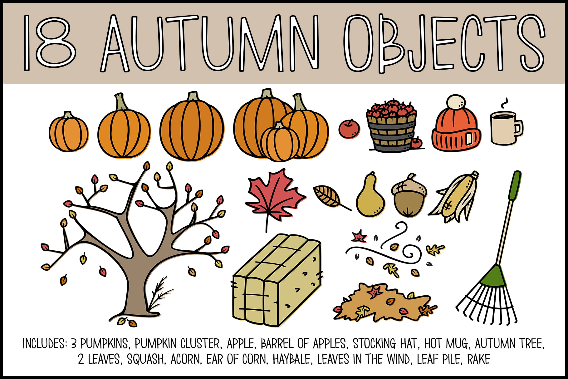 Autumn Graphics Pack - Brittney Murphy Design