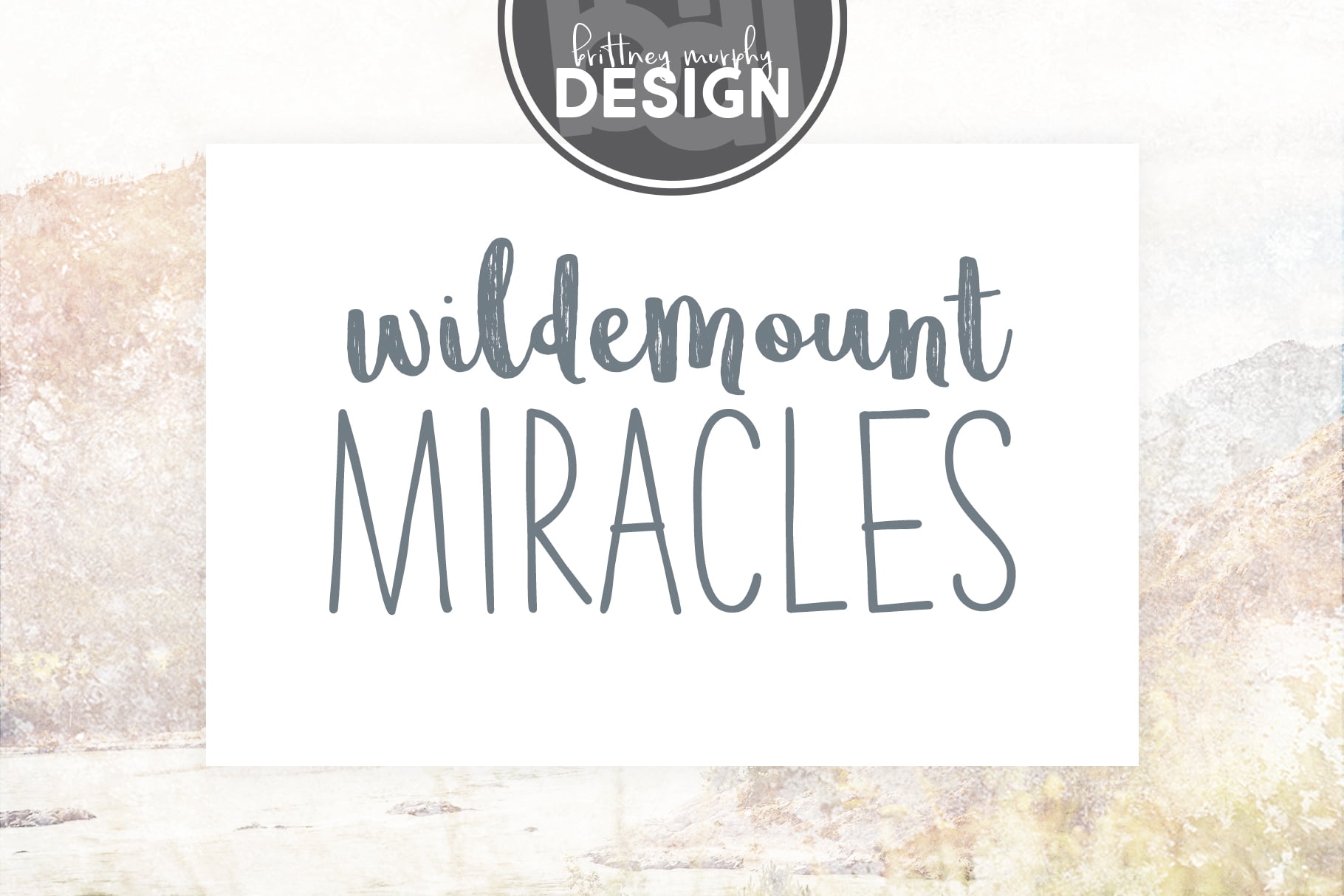Little Miracles and Wildemount Rough Font Pair - Brittney Murphy Design