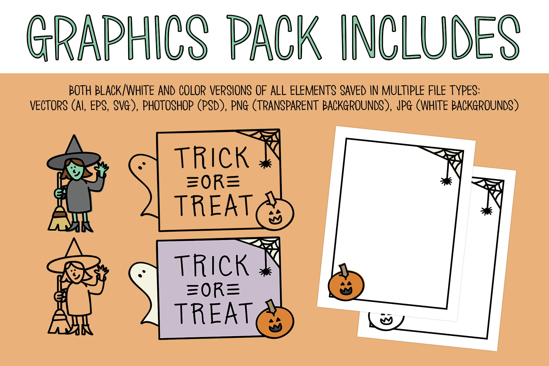 Halloween Graphics Pack - Brittney Murphy Design