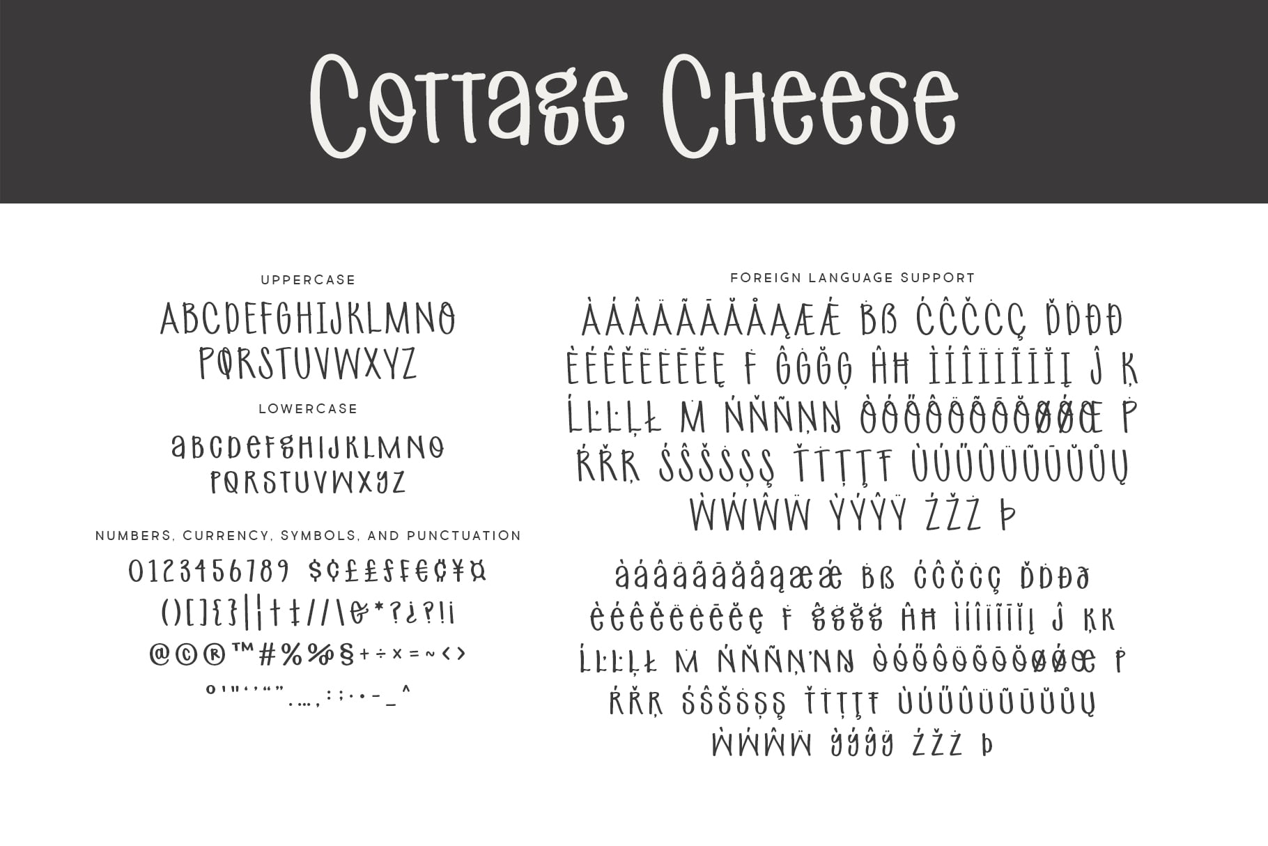 Cottage Cheese Font - Brittney Murphy Design