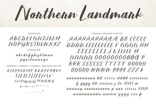 Northern Landmark Font - Brittney Murphy Design