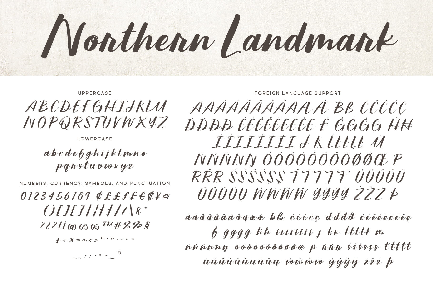 Northern Landmark Font - Brittney Murphy Design