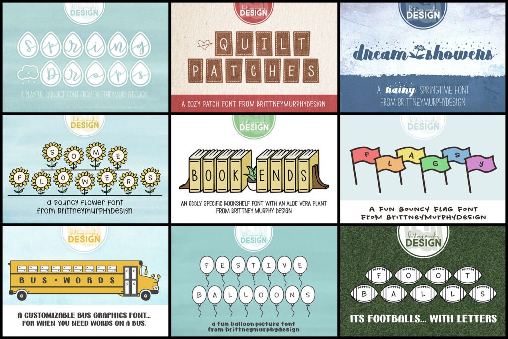 BMD Picture Fonts Bundle - Brittney Murphy Design
