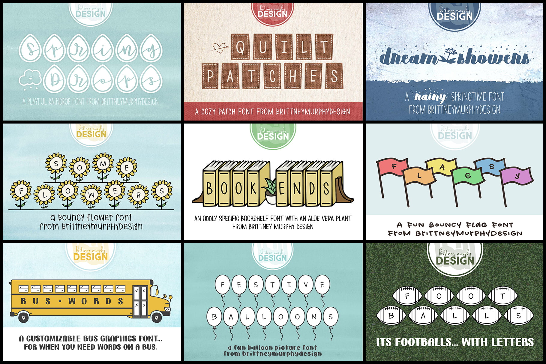 BMD Picture Fonts Bundle - Brittney Murphy Design