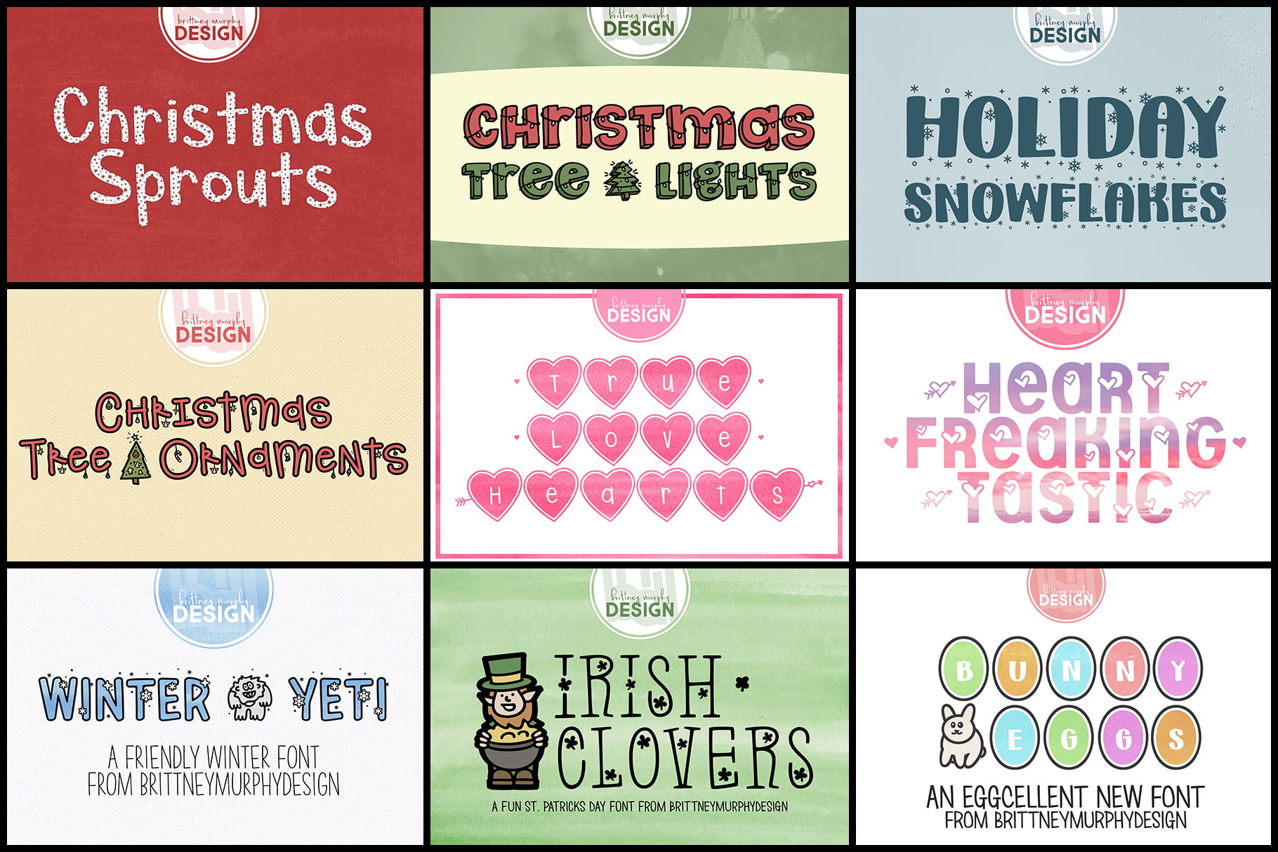 BMD Picture Fonts Bundle - Brittney Murphy Design