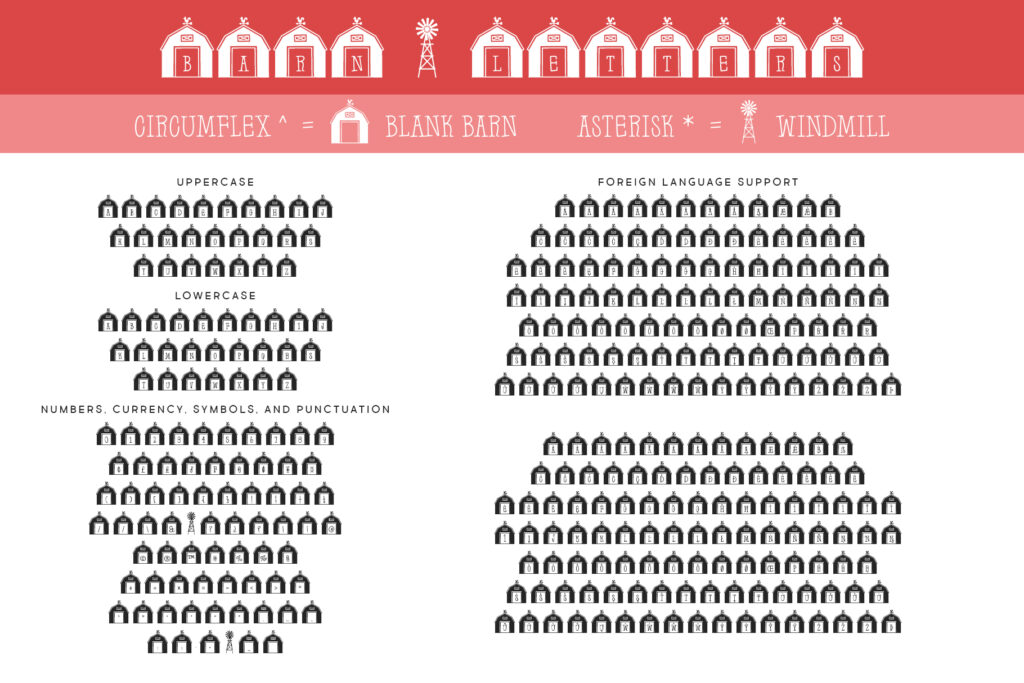 Barn Letters Font Family - Brittney Murphy Design