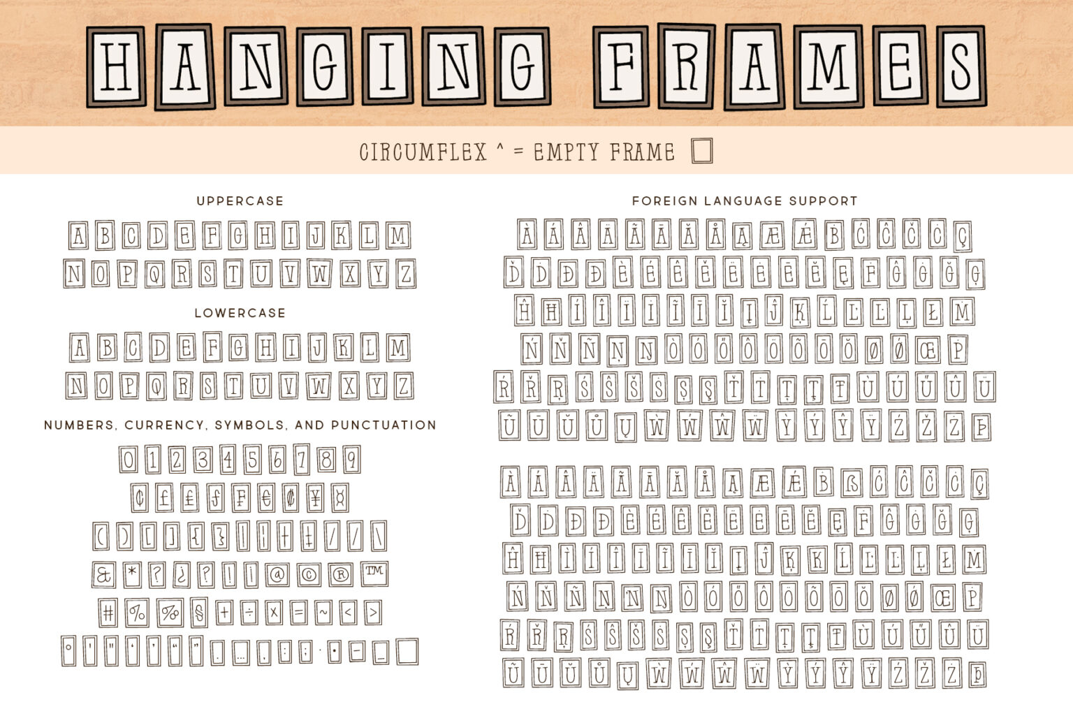 Hanging Frames Font Family - Brittney Murphy Design