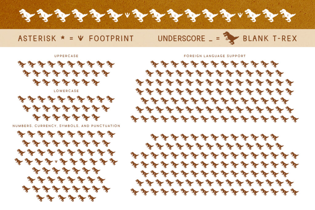 Lettersaurus Rex Font - Brittney Murphy Design