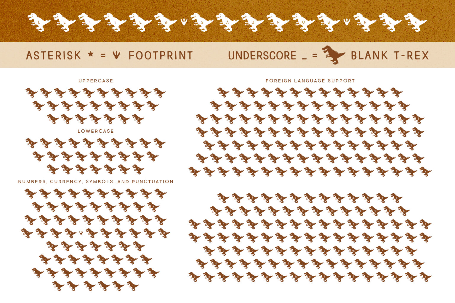 Lettersaurus Rex Font - Brittney Murphy Design