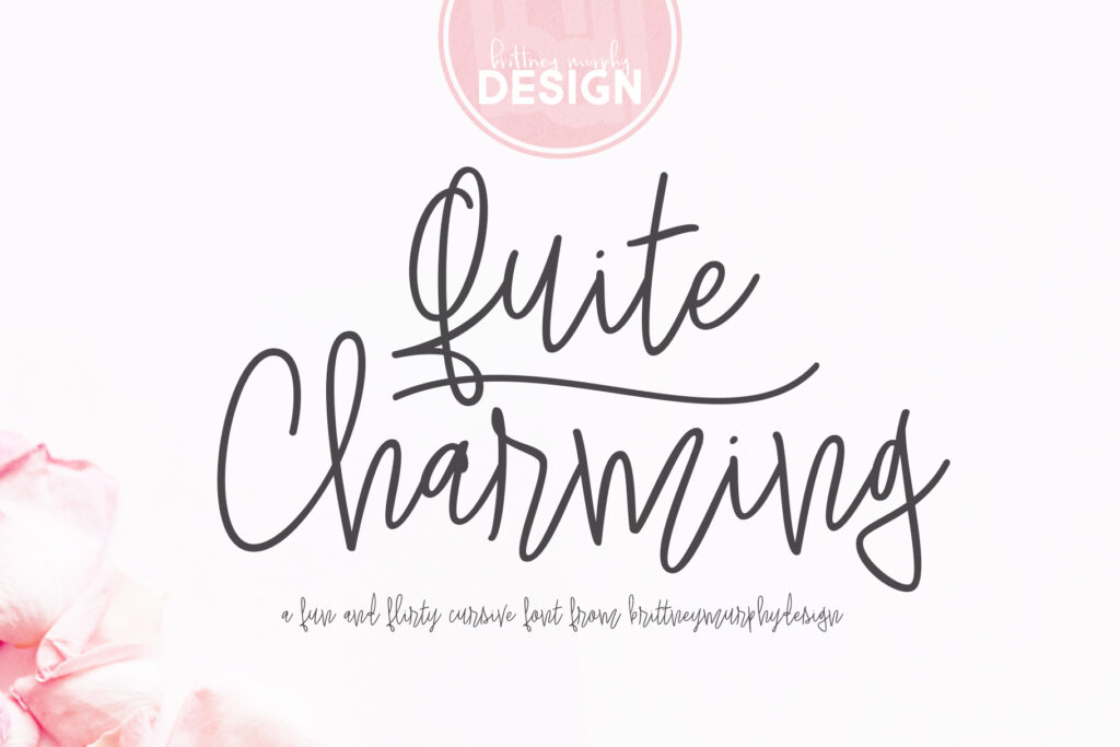 Quite Charming Font - Brittney Murphy Design