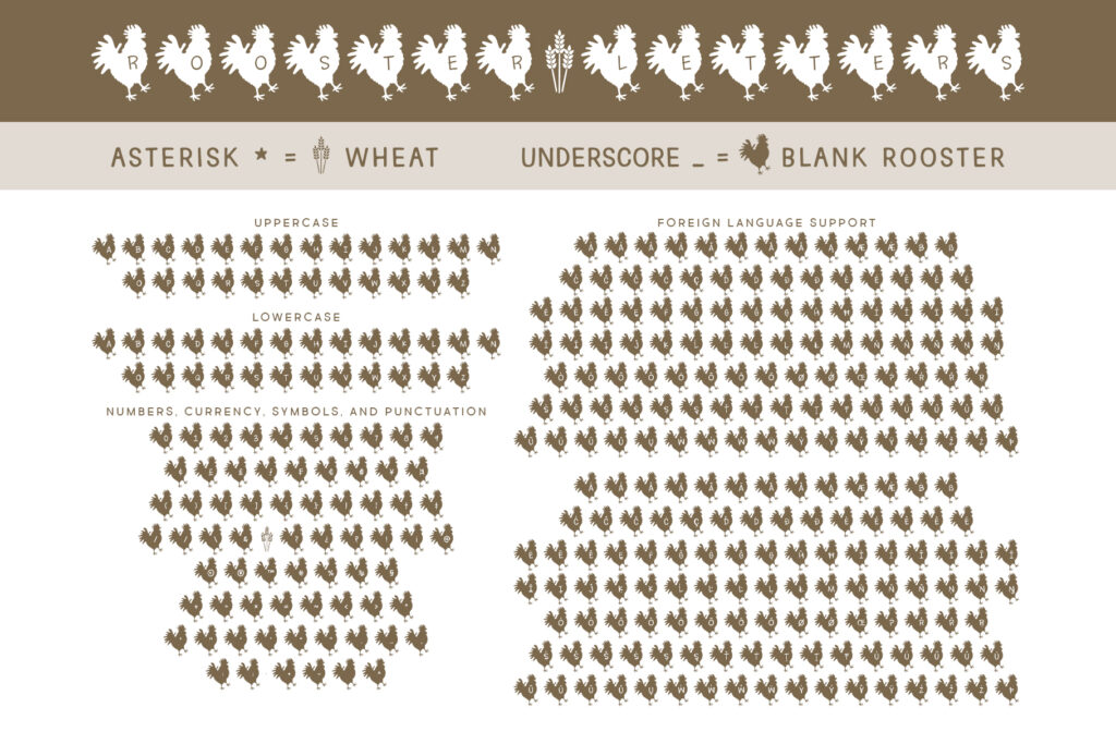 Rooster Letters Font - Brittney Murphy Design