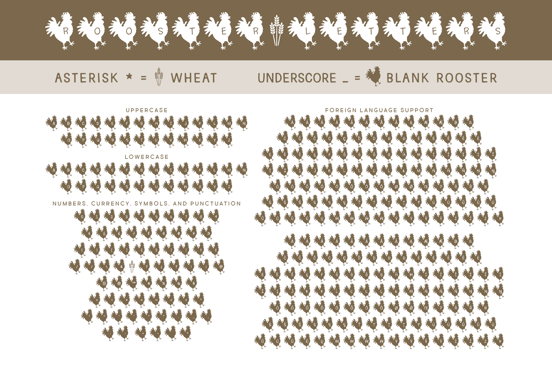 Rooster Letters Font - Brittney Murphy Design