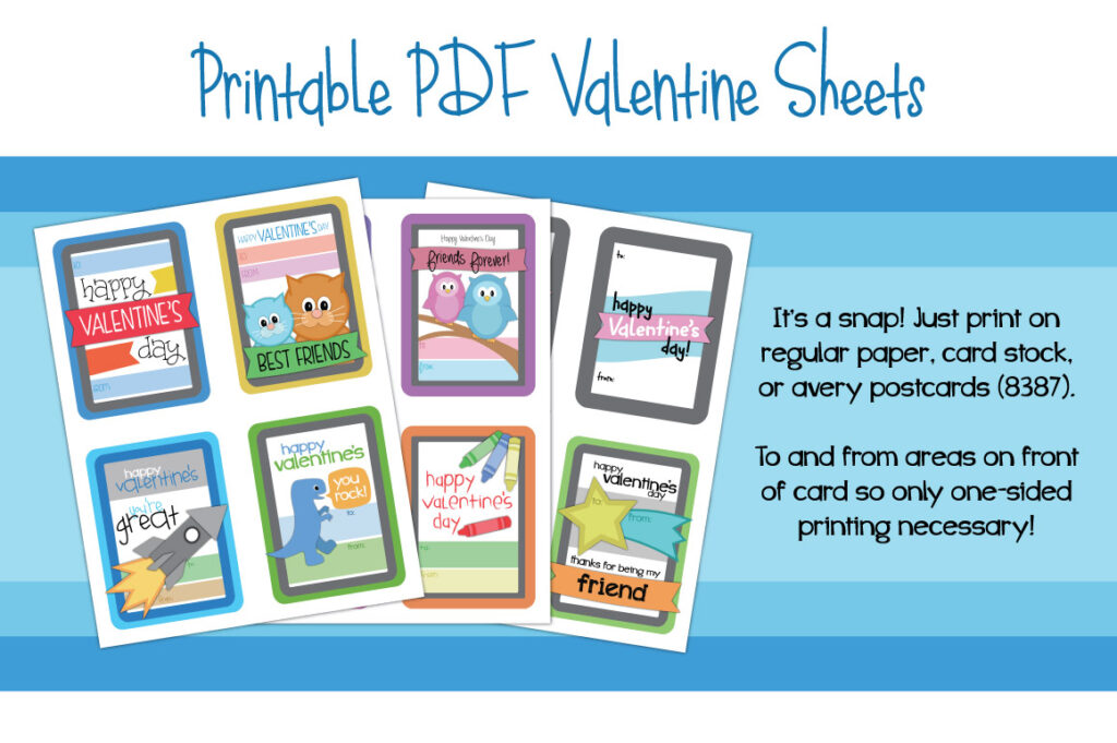 Kids' Printable Valentines - Brittney Murphy Design