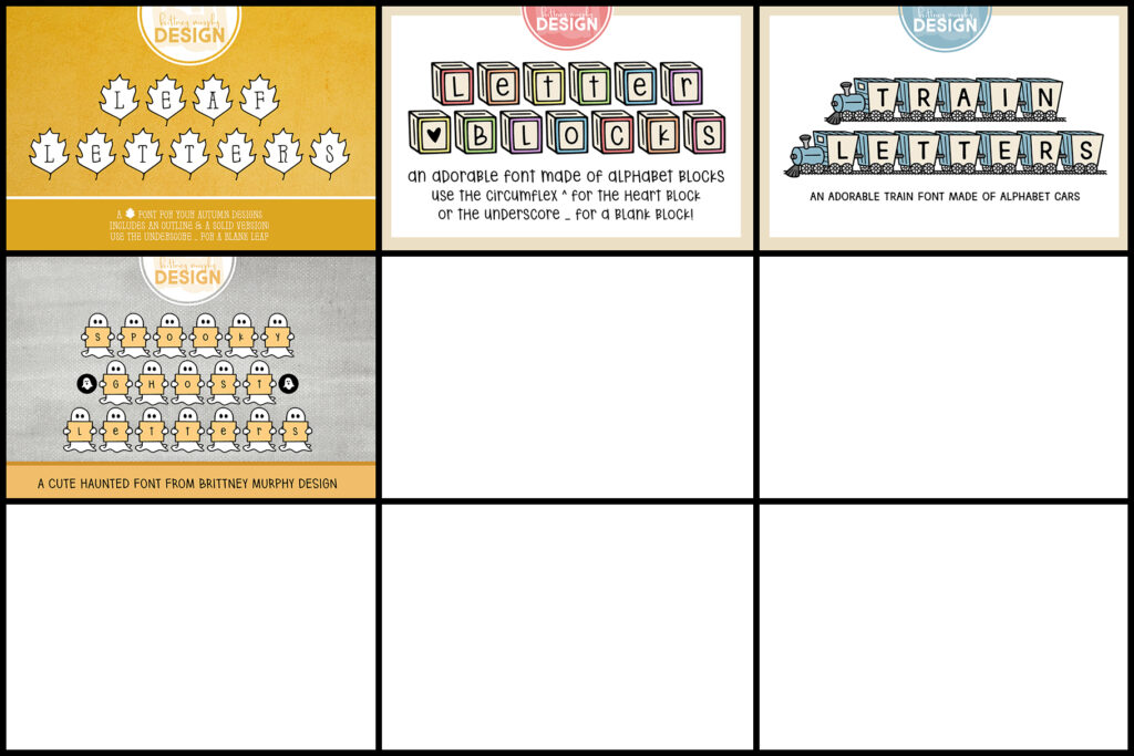 BMD Picture Fonts Bundle - Brittney Murphy Design