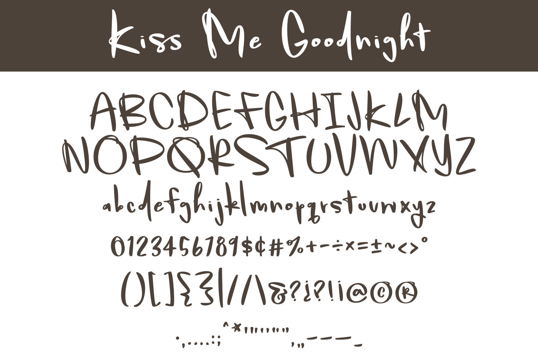 Kiss Me Goodnight Font - Brittney Murphy Design