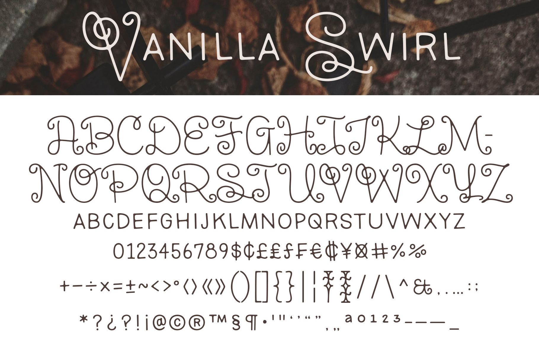 Vanilla Swirl Font - Brittney Murphy Design